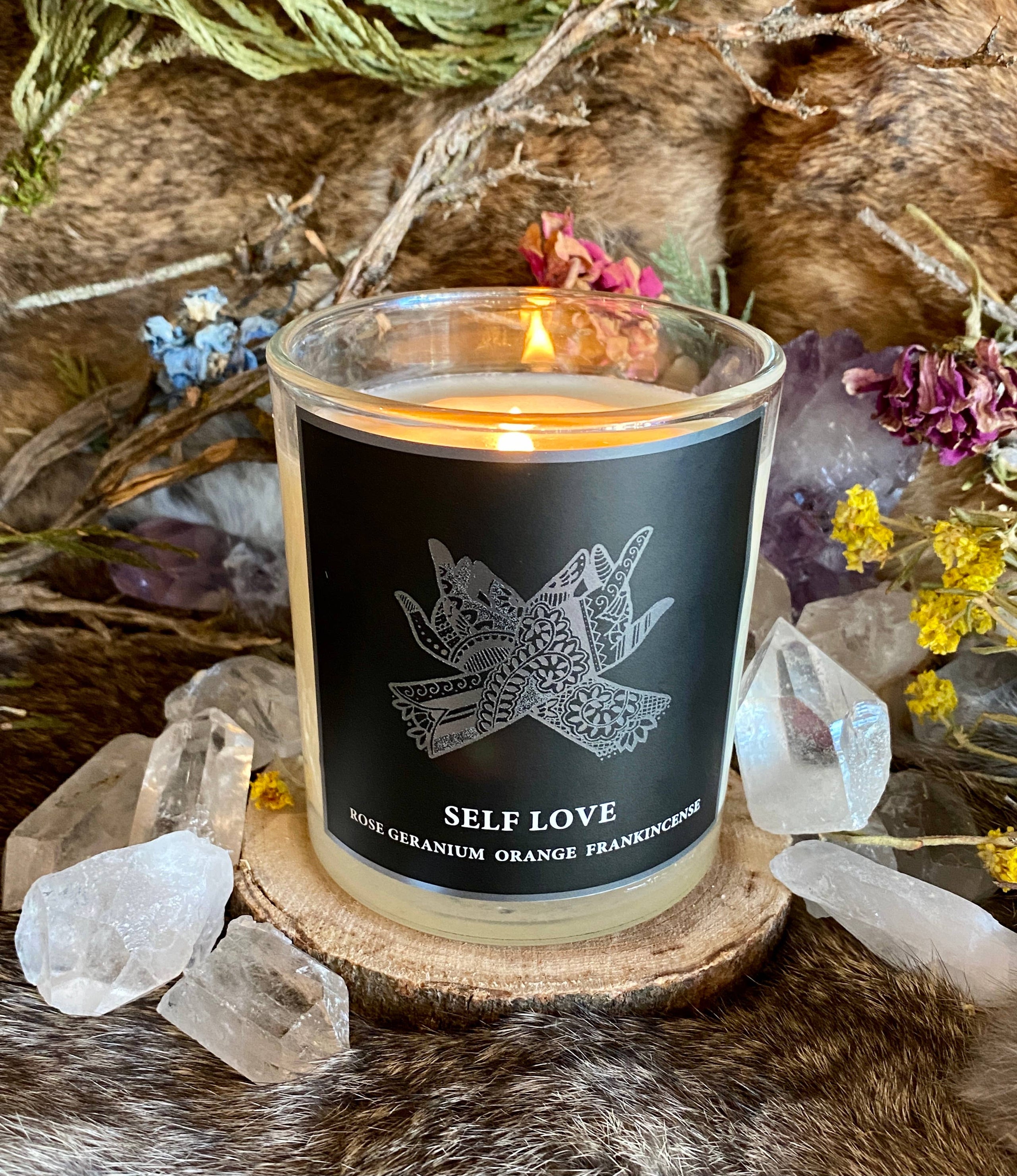 Self Love Candle | Phantom Quartz - A Metaphysical Boutique